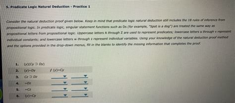 Solved Predicate Logic Natural Deduction Practice Chegg