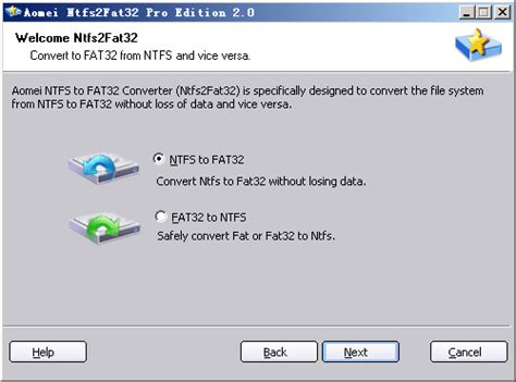 is there any way to convert ntfs to fat32 without formatting partition