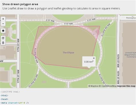 Show Drawn Polygon Area Polygon Draw Areas
