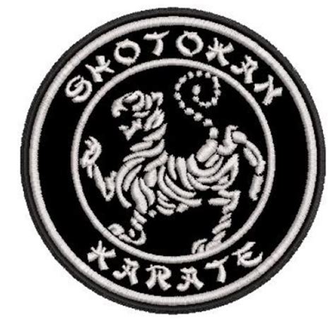 Patch Bordado Termocolante Shotokan Karate 8cm Shopee Brasil