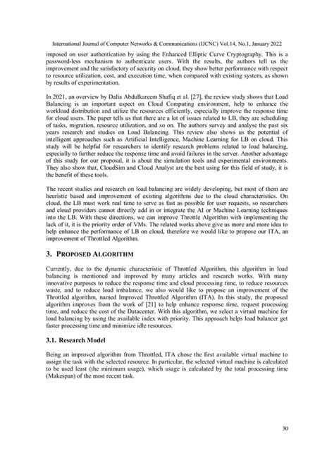 Ita The Improved Throttled Algorithm Of Load Balancing On Cloud