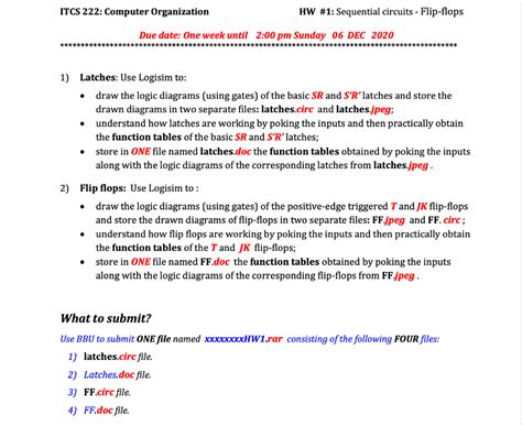 solved itcs 222 computer organization hw 1 sequential