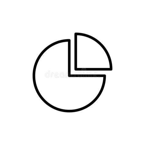 Modern Pie Chart Line Icon Stock Vector Illustration Of Graph 102091527