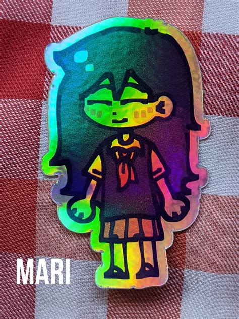 Omori Headspace Holographic Stickers Etsy