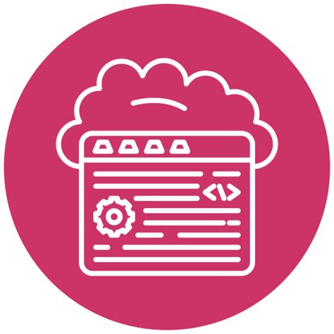 Icône De Codage En Nuage Generic Color Fill