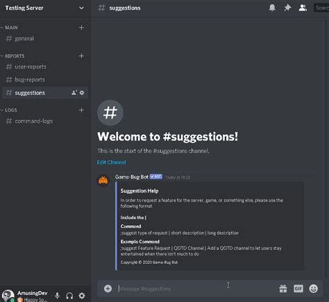 Game Bug Bot Verified Discord Bot Community Resources Developer