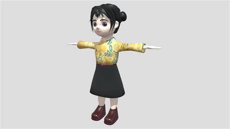 Chibi Cewek Download Free D Model By Niphaaaa Cb C Sketchfab