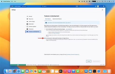 macos 13 venturaのrosetta for linuxを利用し、intelベースイメージをapple siliconで