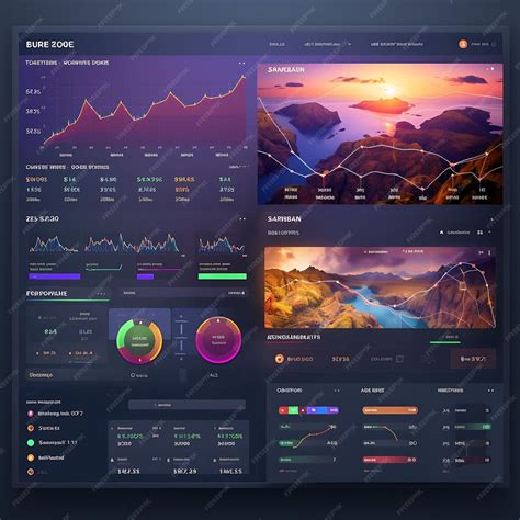 Premium Ai Image Web Dashboard Market Trends Dashboard With Trend Analysis And Market Forec