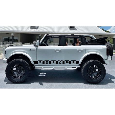 Ford Bronco Logo Vinyl Side Decals Ford 2021 2024 4dr Sedan Etsy