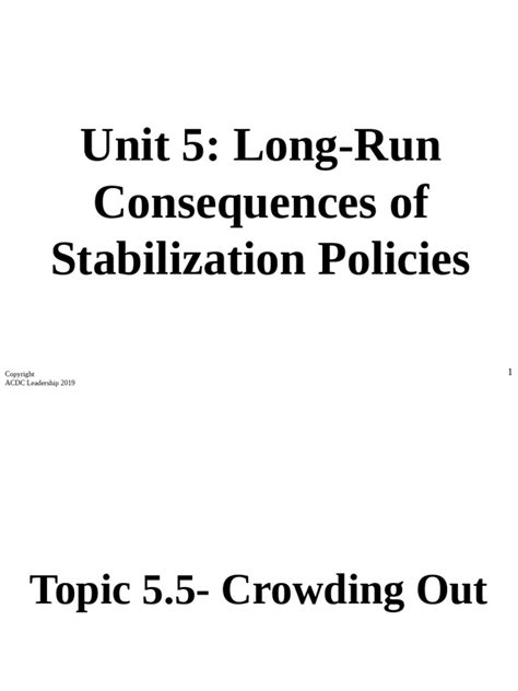 Macro Topic 55 Crowding Out Pdf Crowding Out Economics Interest