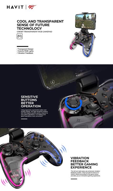 Havit G180bt Rgb Wireless Game Pad Mum Bd