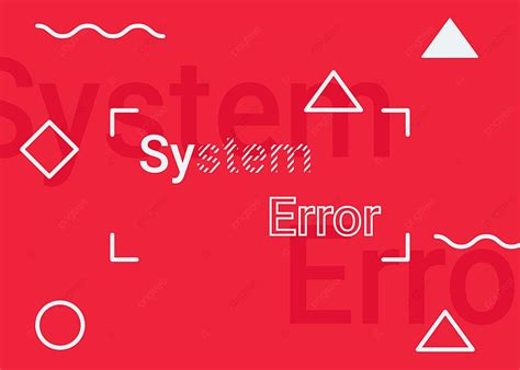 System Error Red Modern Background