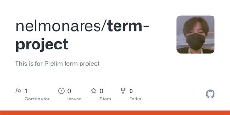 Github Nelmonaresterm Project This Is For Prelim Term Project