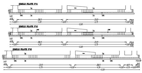 Autocad 2d Drawing Of Strip Foundation With Reinforcement Details Cad File Dwg File