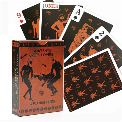 Cartes Jouer Collectionner Avec Des Sc Nes Rotiques De Poterie Grecque