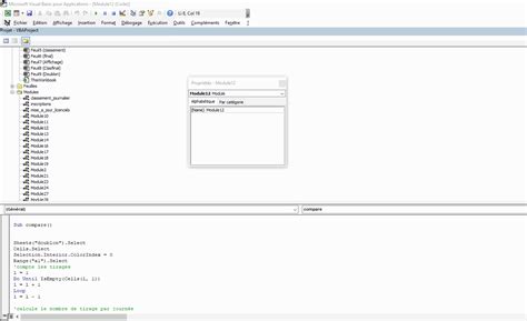 comment retrouver la fenêtre vba d origine