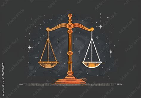 Gender Equality Icon With Male And Female Symbols On Balance Scales