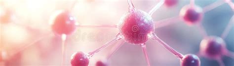 Close Up Molecular Structures Showcasing Interconnected Atoms In