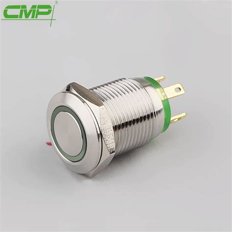 CMP Spst Momentary 12mm Small Push Button Switch With Light 12mm Switch And 12mm Push Button
