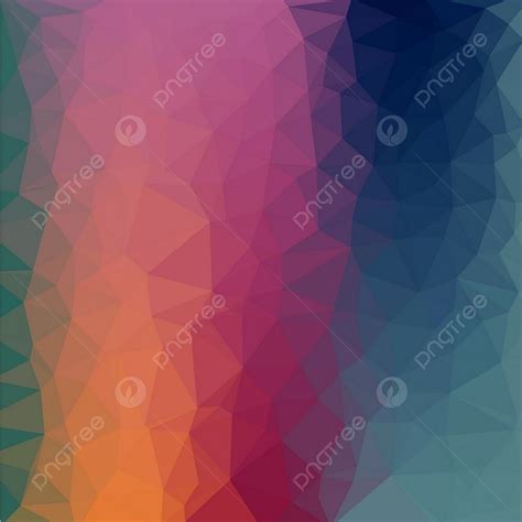 Abstract Colorful Low Poly Vector Background With Warm Gradient Futuristic Pattern Colorful