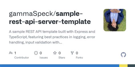 Github Gammaspecksample Rest Api Server Template A Sample Rest Api