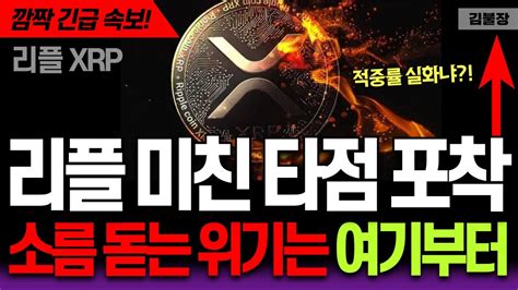 리플 Xrp 전망 🚀 엑스알피 코인 ‘미친 타점 포착 ⚡ 리플 소름 돋는 진짜 위기는 여기부터 시작됩니다 리플 리플코인 리플전망 엑스알피 Youtube