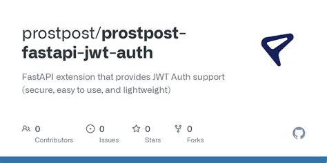 github prostpost prostpost fastapi jwt auth fastapi extension that