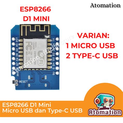 Jual ESP8266 WeMos D1 Mini Pro V3 0 ESP8266 Nodemcu Kab Sleman Atomation Tokopedia