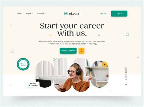 E Learning Header Ui Design By Sudipta Chakrabarti On Dribbble
