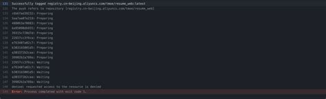 Login Success But Push Fail With Errmsg Denied Requested Access To The Resource Is Denied