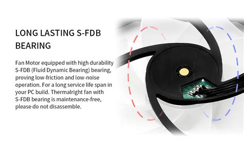 Amazon Com Thermalright TL C12C S X3 CPU Fan 120mm ARGB Case Cooler Fan 4pin PWM Silent