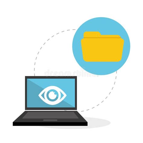 Ejemplo Plano Sobre El Sistema De Seguridad Ilustración Del Vector