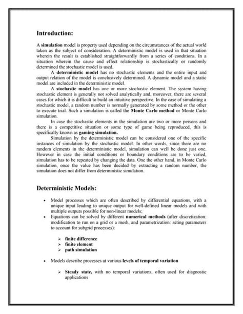 Deterministic Vs Stochastic Doc