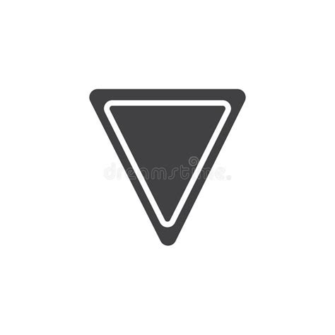 Yield Triangle Signs Icon Vector Stock Vector Illustration Of Pixel Yield Triangle Signs Icon Vector Stock Vector Illustration Of Pixel