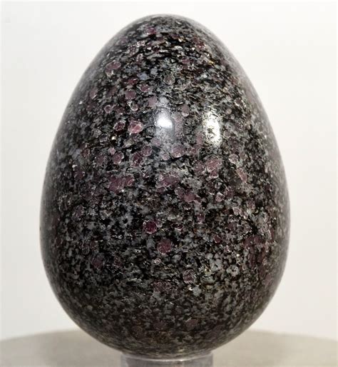 Red Ruby Spinel Balas Red Ruby In Matrix Egg Polished 58mm 160g
