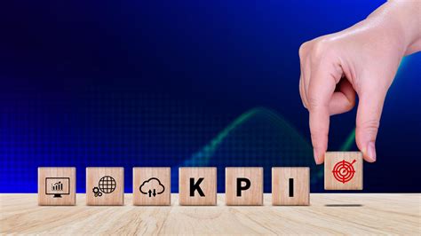 Kpi Text In Wooden Cube Key Performance Indicator Concept Management