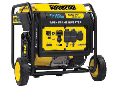 Champion Power Equipment 6,250W/5,000W Digital Hybrid Open-Frame Inverter