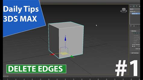 How To Delete Edges 3ds Max Tutorial Basics Part 1 Youtube