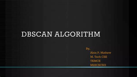 Dbscan 1 4 Pptx