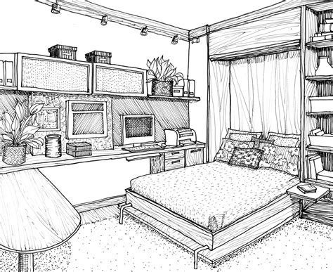 Simple Bedroom Interior Design Sketches BESTHOMISH