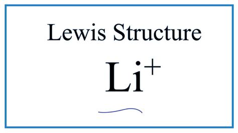 Lithium Lewis Dot Diagram