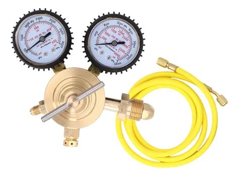 Regulador De Nitrógeno De Entrada Cga580 0 600 Psi Salida 1 Envío Gratis