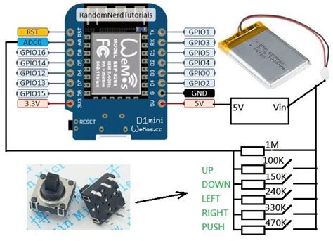 Read Battery Level And Button Inputs With Arduino