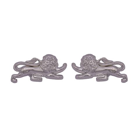 The Duke Of Lancasters Regiment All Ranks Bright Collar Badges