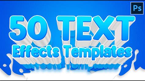 50 Photoshop Text Effects Templates Collections 2 For Free Cool Text