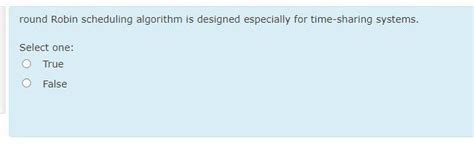Solved Round Robin Scheduling Algorithm Is Designed