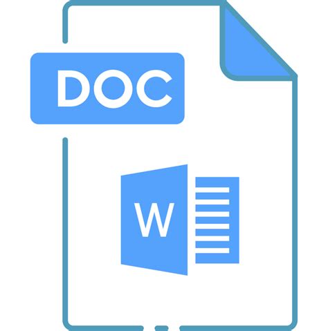 Doc File Format Minimal Icon Outline 66500519 PNG