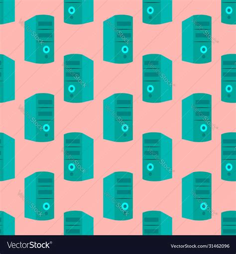 Pc Case Pattern On White Background Royalty Free Vector