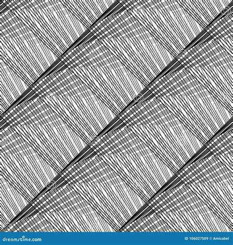 Design Seamless Monochrome Grid Pattern Stock Vector Illustration Of Lines Grating 106027509